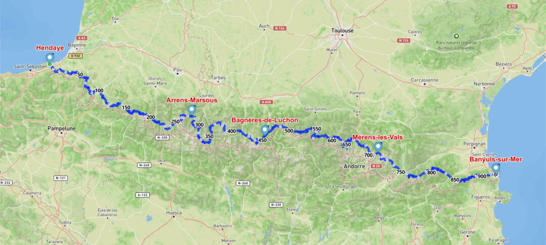 GR10 Grande Traversée des Pyrénées: Étapes, Carte, Refuges